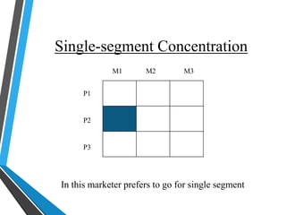 single segment concentration in market | PPTX