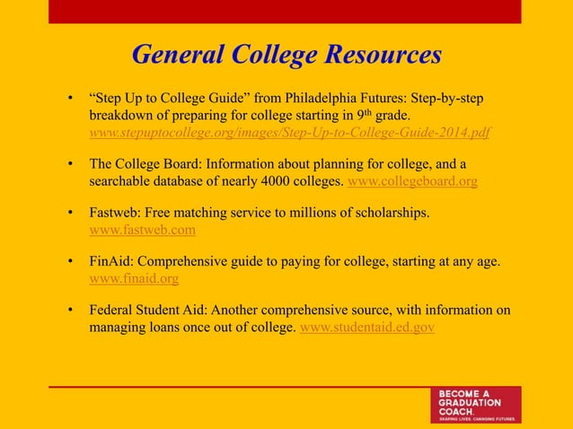 Graduation Coach Campaign College Presentation | PPT