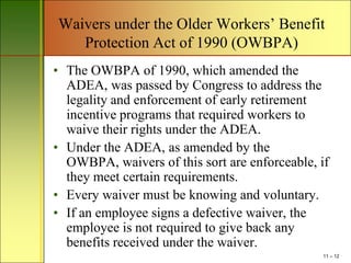 Mm411 chapter 11 age discrimination power point outline | PPTX ...