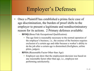 Mm411 chapter 11 age discrimination power point outline | PPTX ...