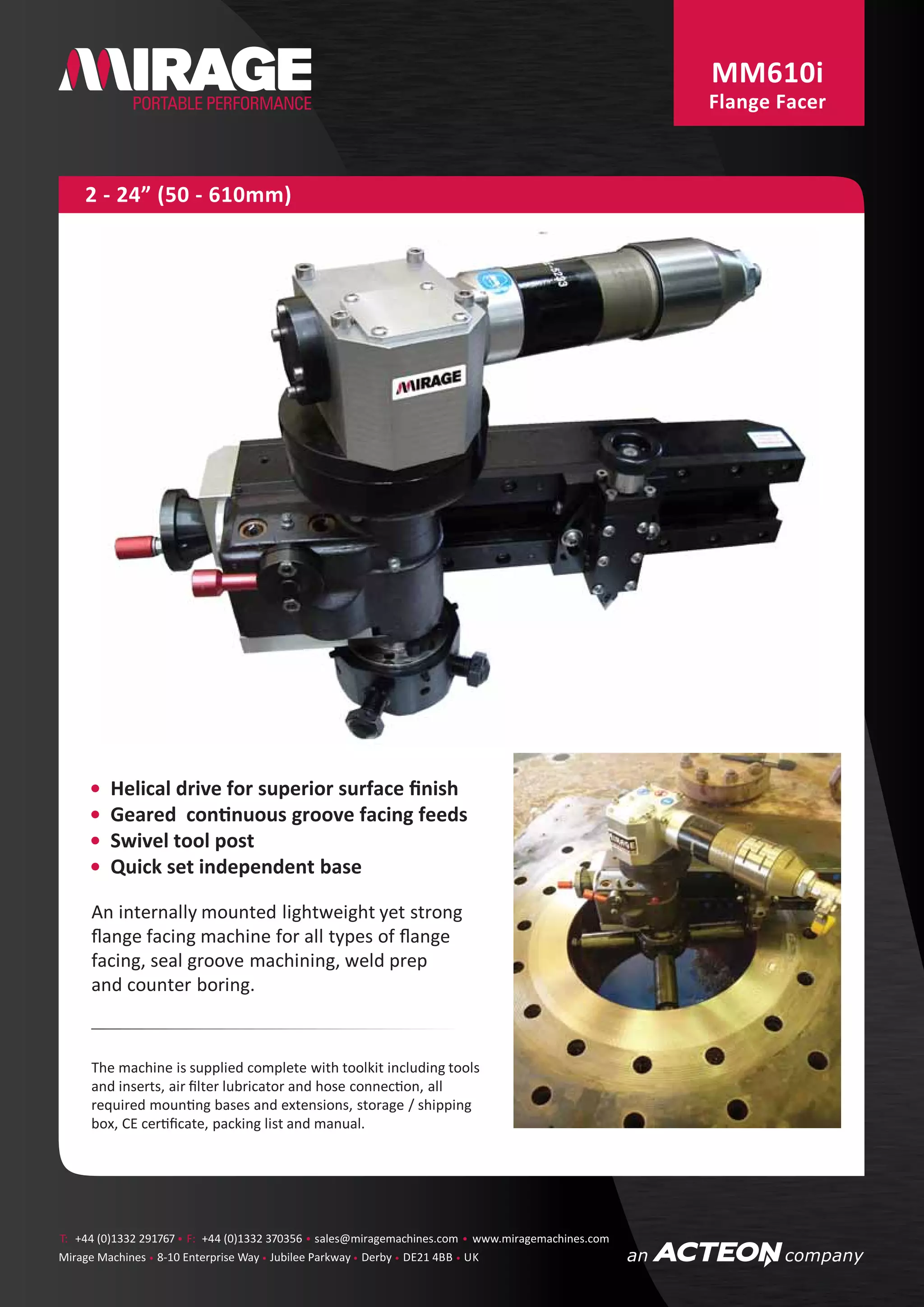 Flange Facing Machine - MM610i | PDF