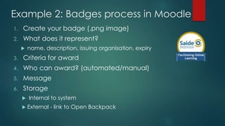 MM6 Exploring potential of open badges Mallinson | PPT