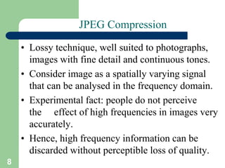 Image compression techniques and its applications | PPT