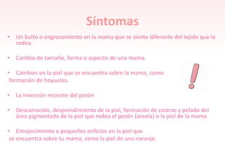 Cáncer de mama - Todo lo que tenes que saber | PPTX