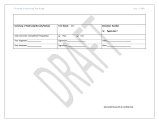 Network Connectivity Test Script | PDF