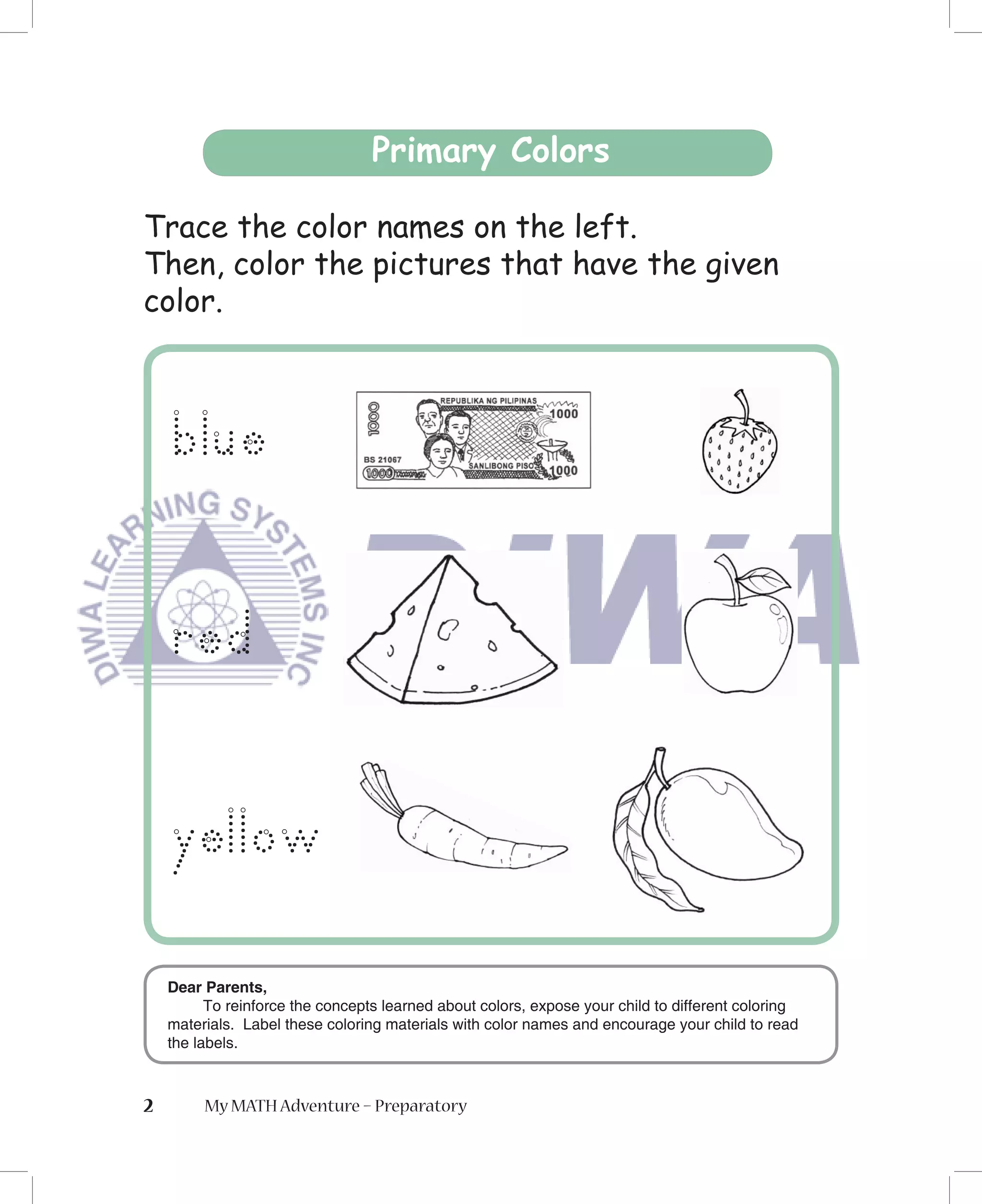 My Math Adventure - Preparatory | PDF