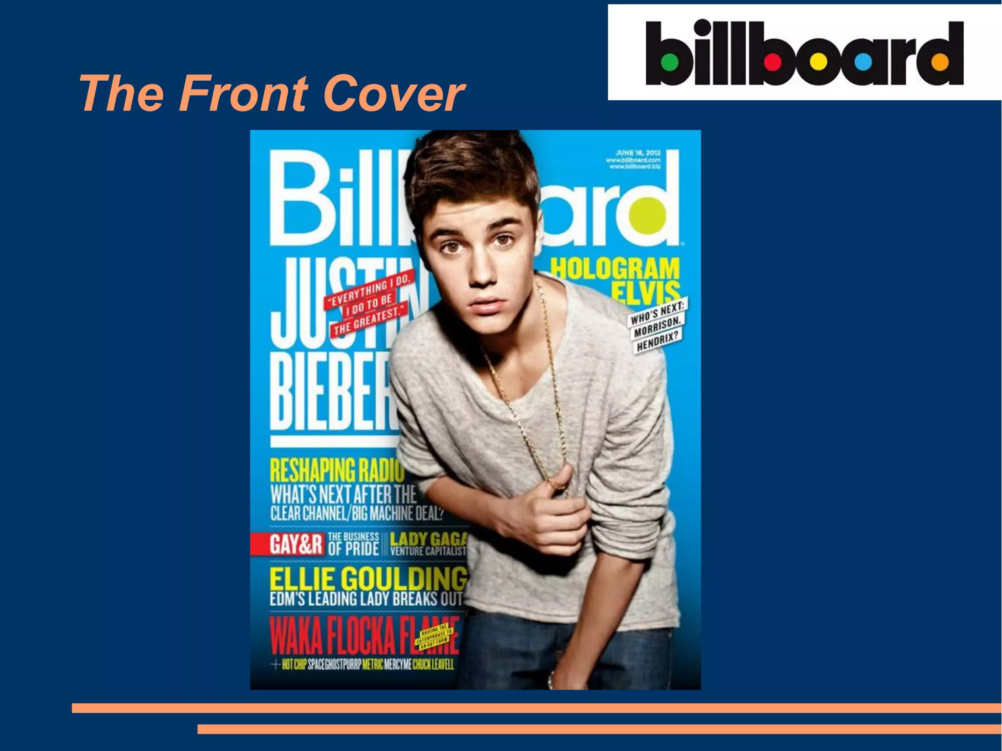 Billboard front cover analysis (AS Media) | PPT