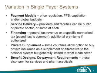 Single Payer Health Care Systems | PPTX | Health Insurance | Insurance