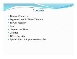 Timer And Counter in 8051 Microcontroller | PDF