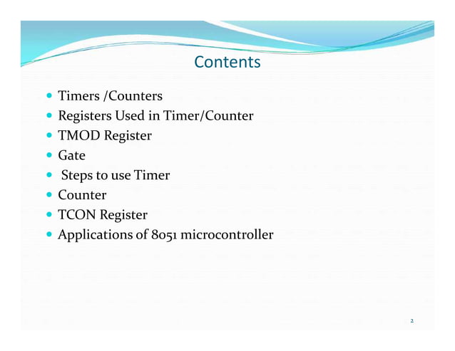 Timer And Counter in 8051 Microcontroller | PDF