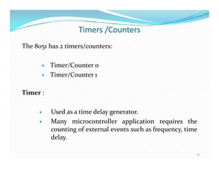 Timer And Counter in 8051 Microcontroller | PDF
