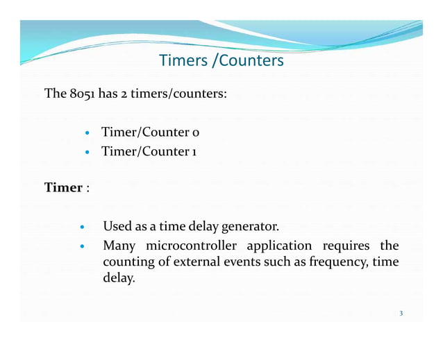 Timer And Counter in 8051 Microcontroller | PDF