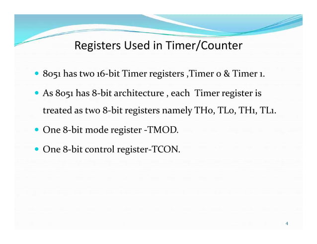 Timer And Counter In 8051 Microcontroller
