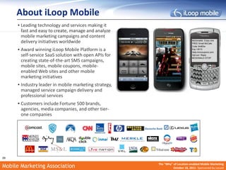 White Paper: MMA/iLoop Mobile Location Technology Roadmap | PPT