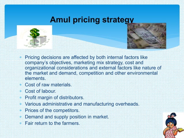 amul pricing strategy ppt | PPTX | Commodities | Economy