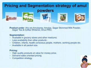 amul pricing strategy ppt | PPTX