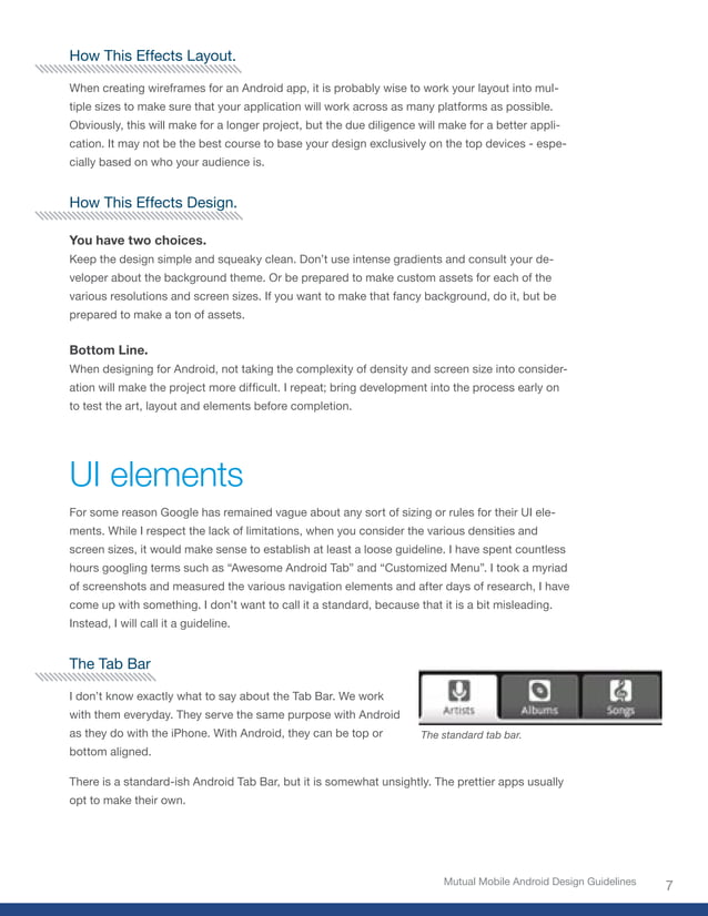 Android Design Guidelines | PDF | Free Download