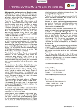 MobileMoneyAfrica Magazine - November Edition | PDF