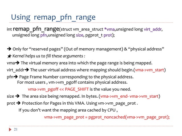 Linux MMAP & Ioremap introduction | PPTX