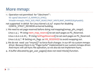 Linux MMAP & Ioremap introduction | PPT