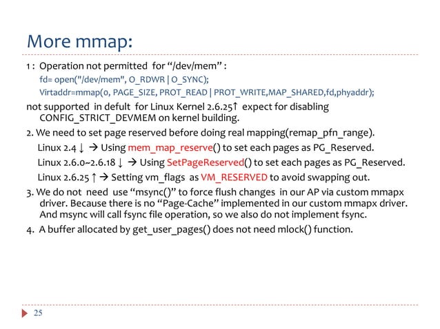 Linux MMAP & Ioremap introduction | PPTX