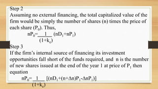 Mm approach of dividend policy | PPTX