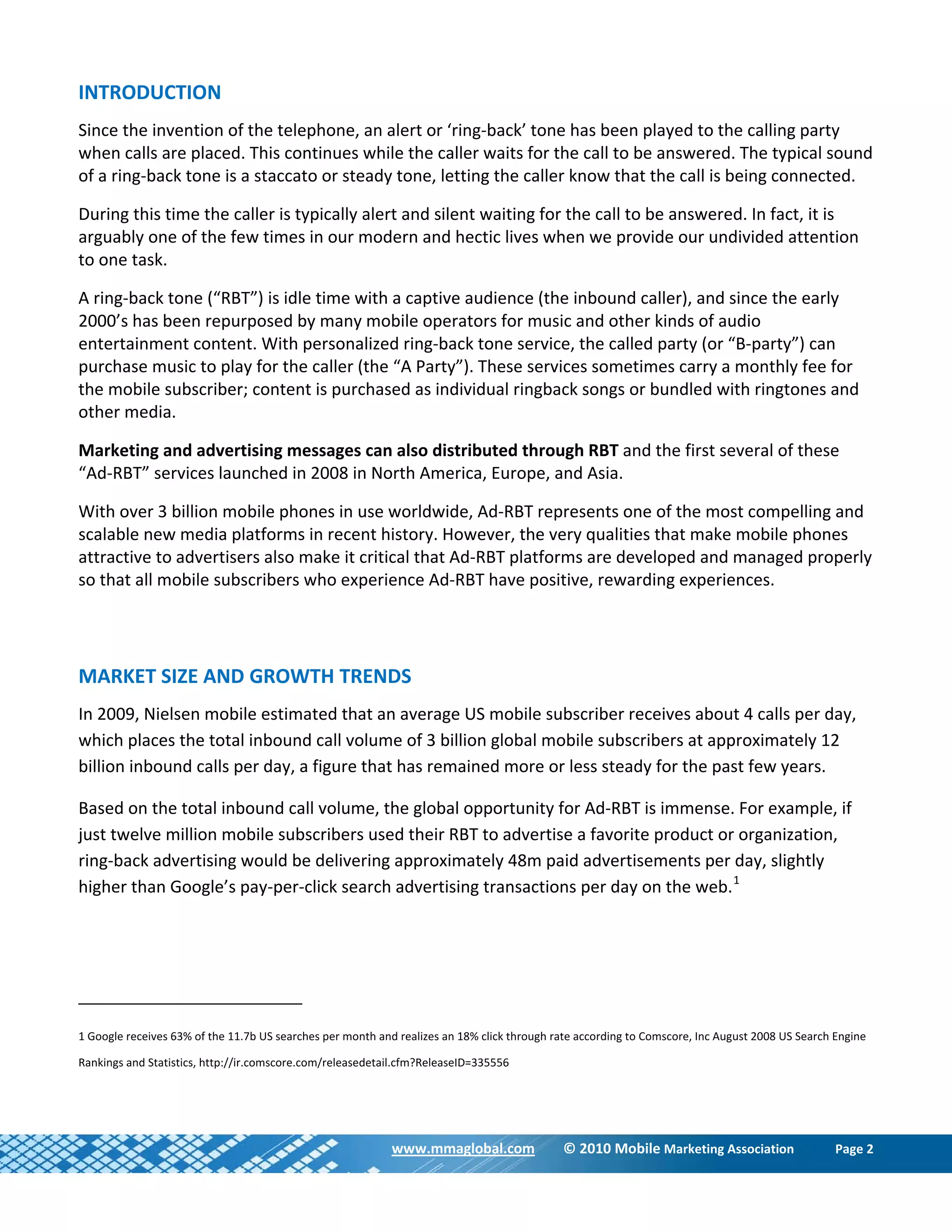 Mma ringback tone_whitepaper | PDF