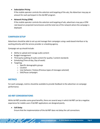 Mma ringback tone_whitepaper | PDF