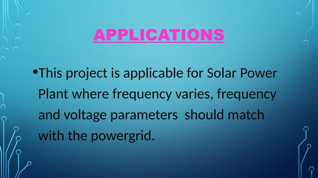 Power grid detection failure by on sensing frequency | PPT
