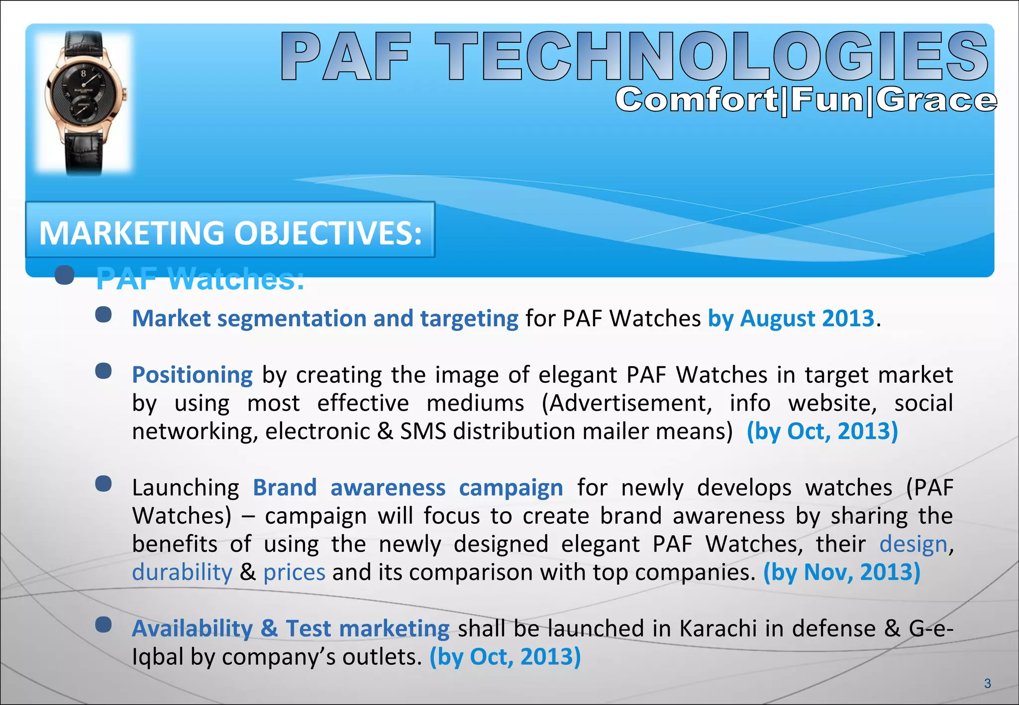 Marketing Plan PAF Watches vs Competitor (TITAN Watches) | PPT ...