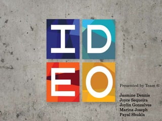 IDEO Case Study for Marketing | PPTX