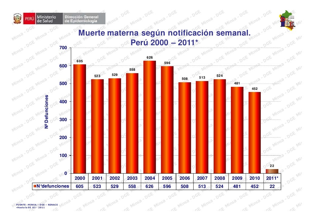 Mortalidad materna Peru año 2010