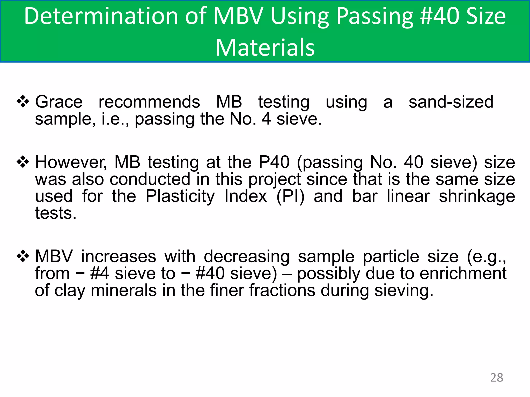 Modified Methylene Blue (MMB) Test Procedure | PDF