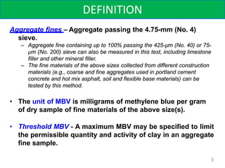 Modified Methylene Blue (MMB) Test Procedure | PDF