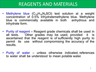 Modified Methylene Blue (MMB) Test Procedure | PDF