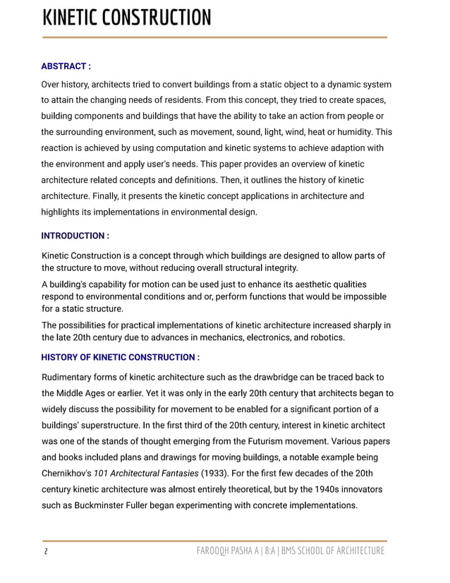KINETIC CONSTRUCTION | PDF