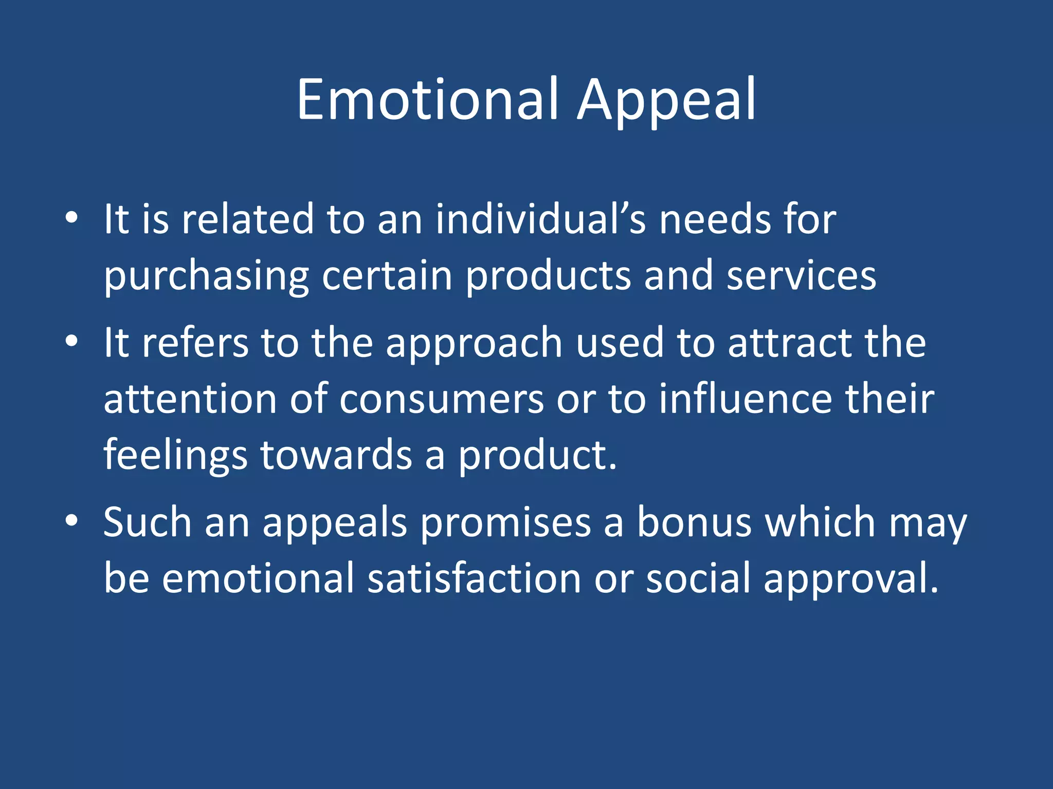 Emotional Appeal In Advertising | PPTX