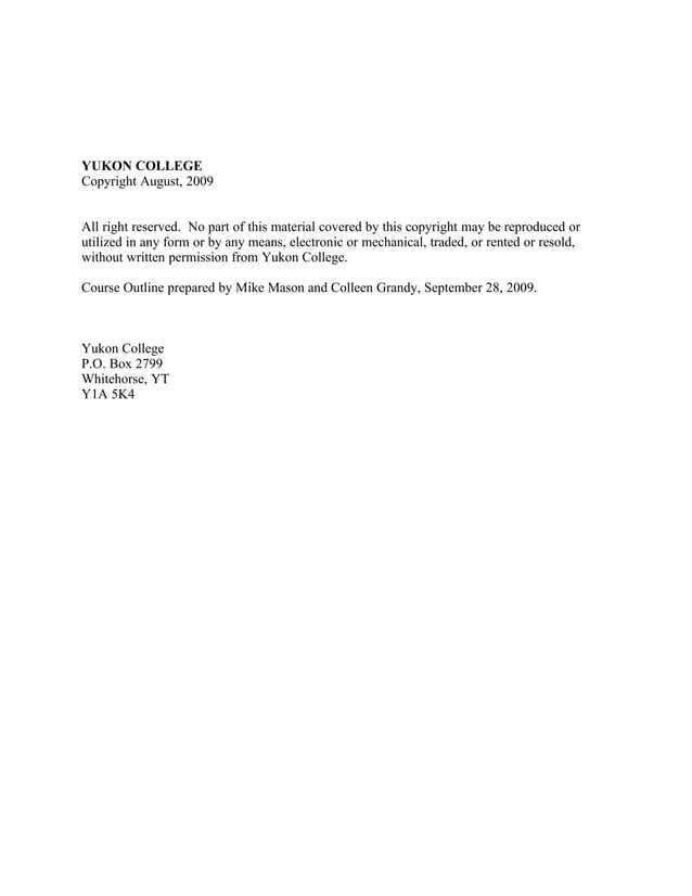 MMC124 Capstone Project Course Outline | DOC