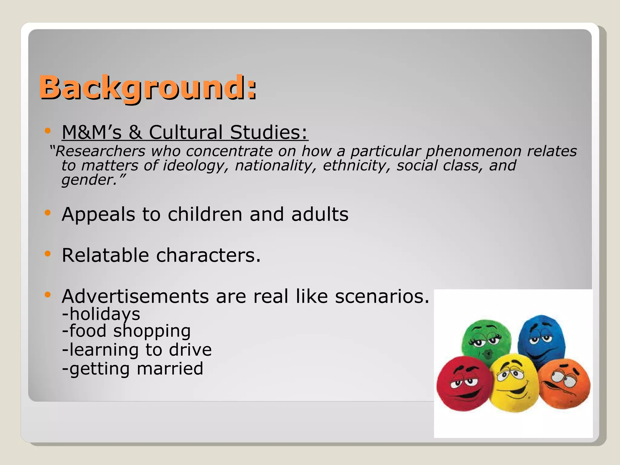 M&M Candy Campaign Power Point | PPT
