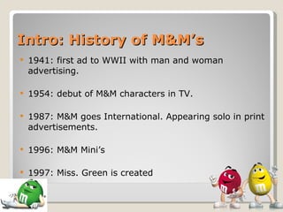 M&M Candy Campaign Power Point | PPT
