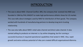NIKE Channel Conflict | PPTX