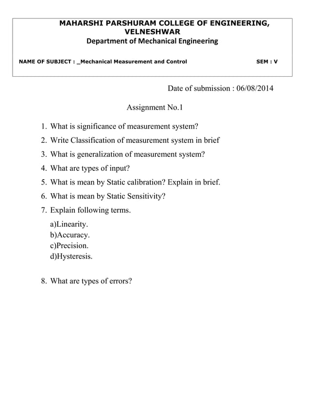 Mmc assignment 1 | PDF