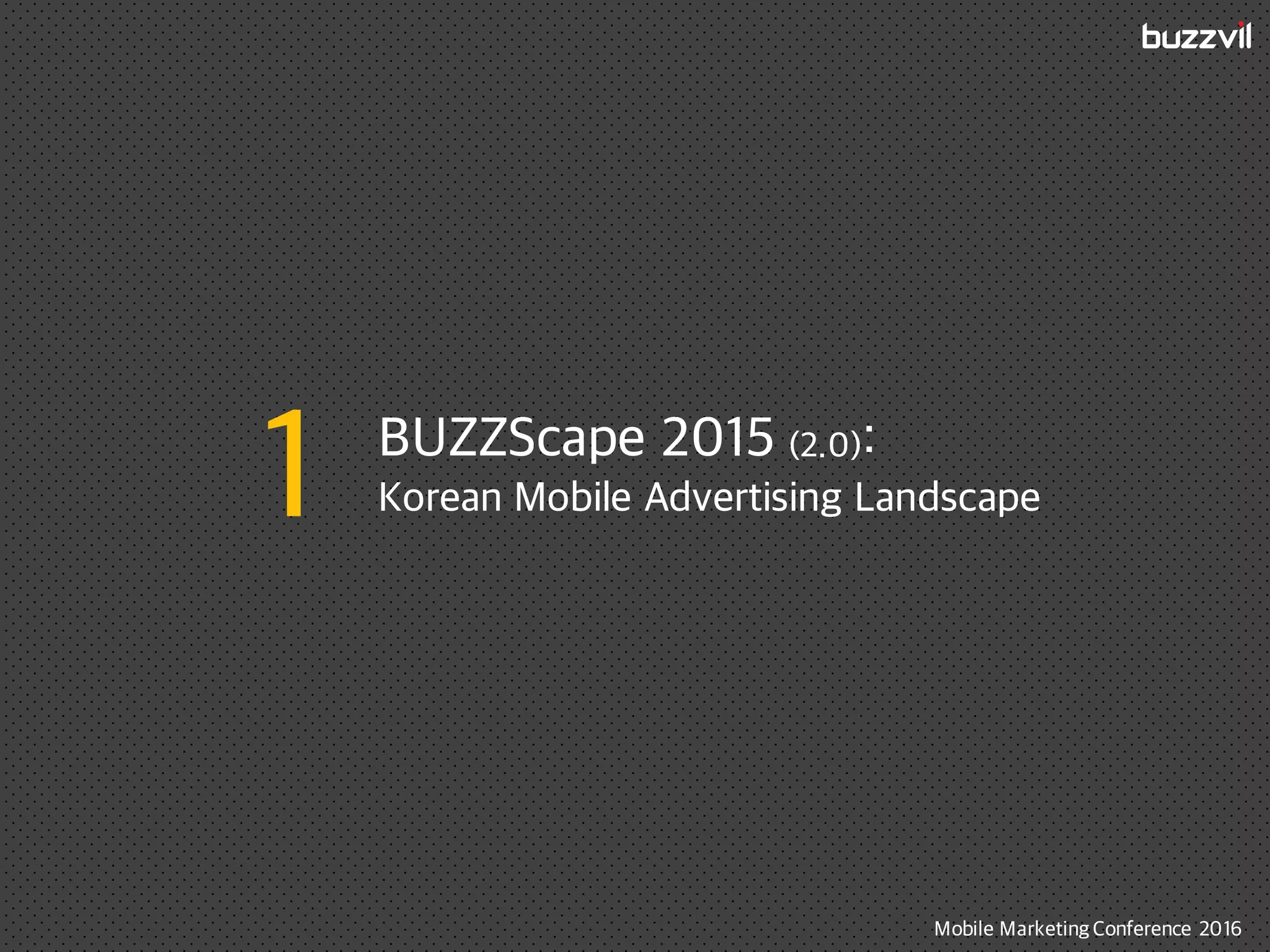 BUZZScape: Korean Mobile Advertising Landscape 2.0 (English) | PPT ...