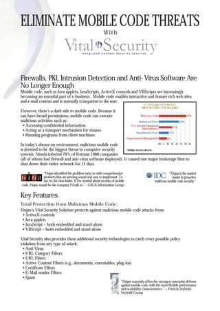 Malicious Mobile Code Fact Sheet from Finjan | PDF