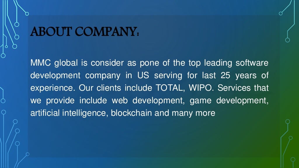 MMC Global Software Development Company | PPT