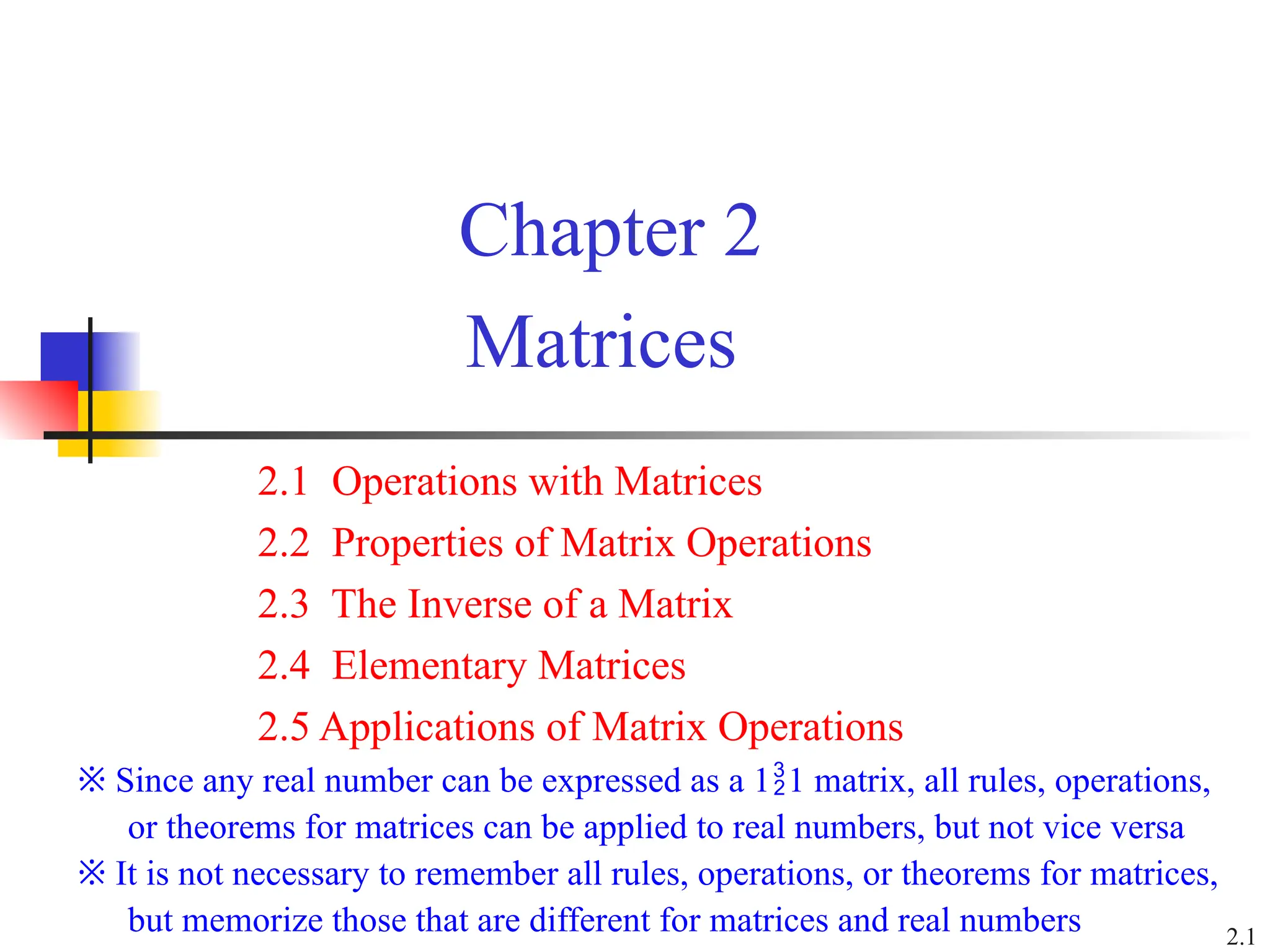 Introduction to Matrices for Mathematics .pptx