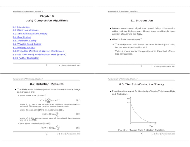 Mm chap08 -_lossy_compression_algorithms | PPT