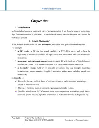 Multimedia Systems | PDF