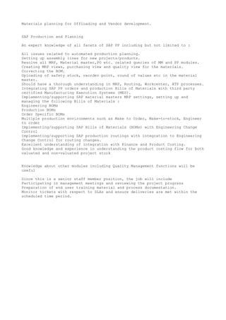 Mm consultant profile | TXT | Logistics | Business