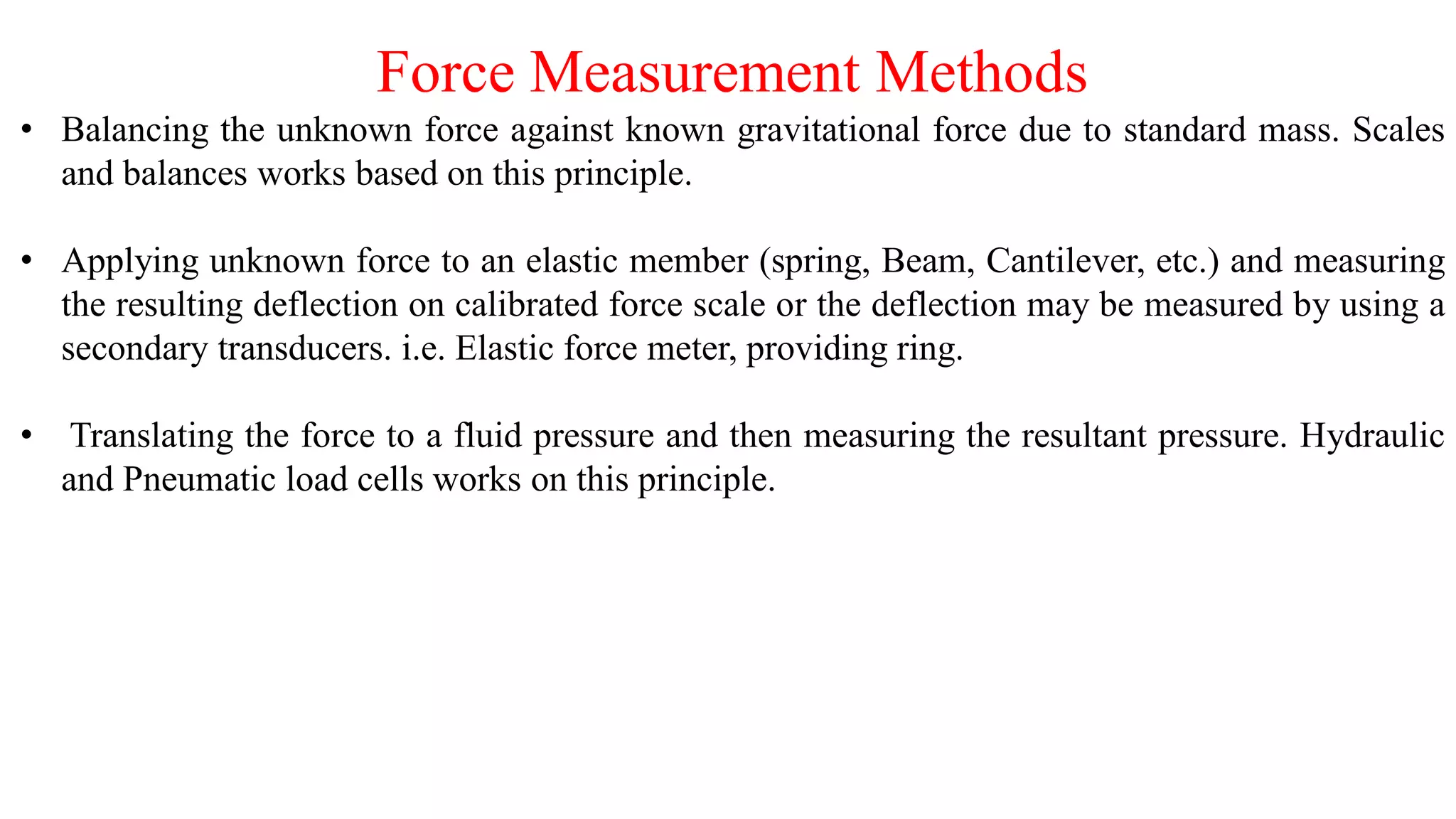 Force and torque measurement | PDF